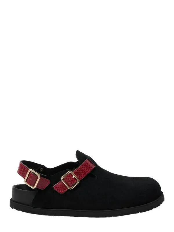BIRKENSTOCK Tokio Cazador Suede Clogs - Red
