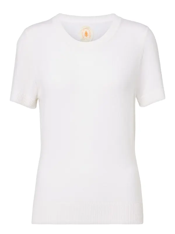 Jardin Des Orangers Knitted Cashmere T-shirt - White