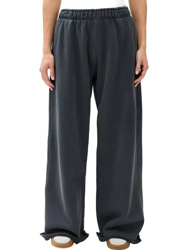 SLVRLAKE Wide Leg Sweatpants - Charcoal