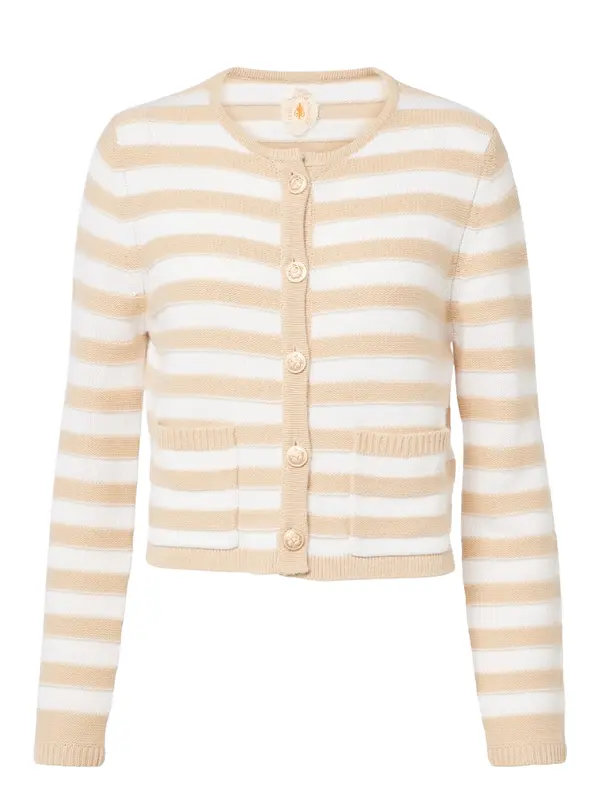 Jardin Des Orangers Wool And Cashmere Cardigan - White