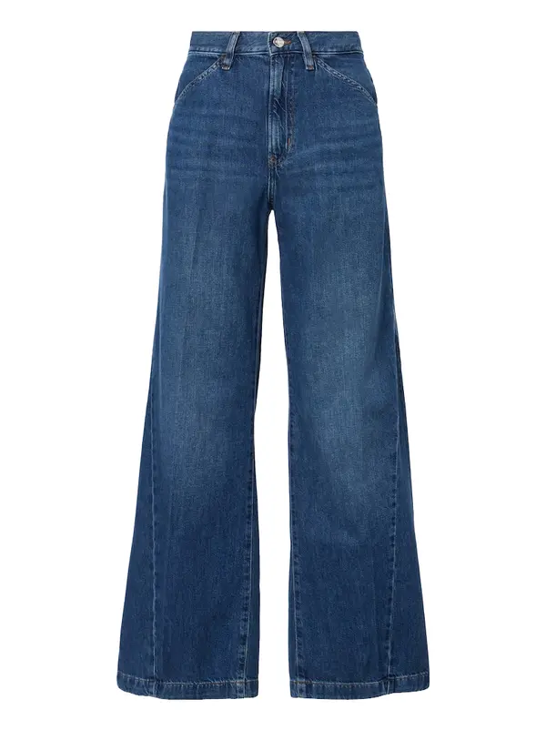 FRAME Le Baggy Palazzo Wide-leg Jeans - Blue