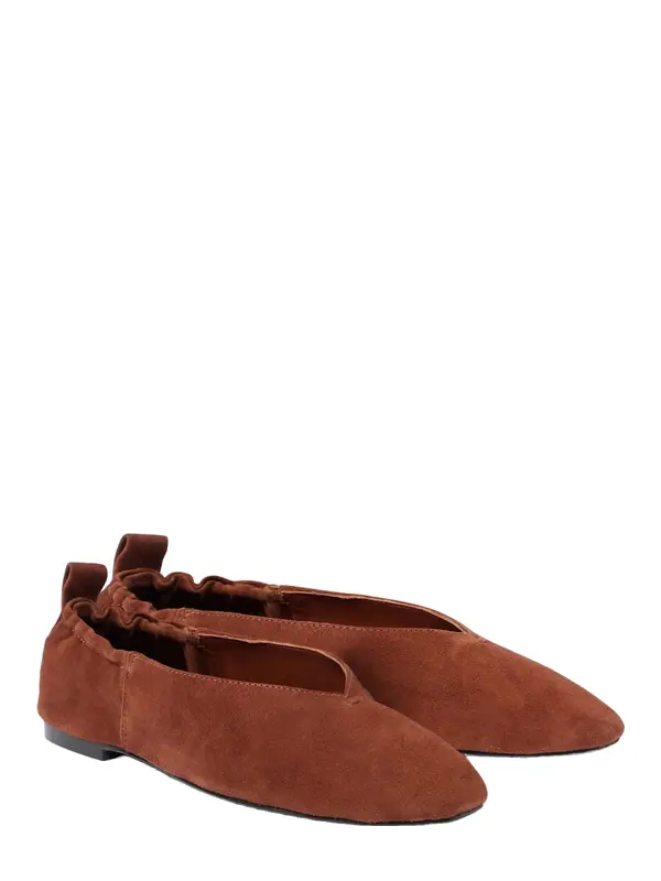 A.emery Brie Suede Ballet Flats - Brown