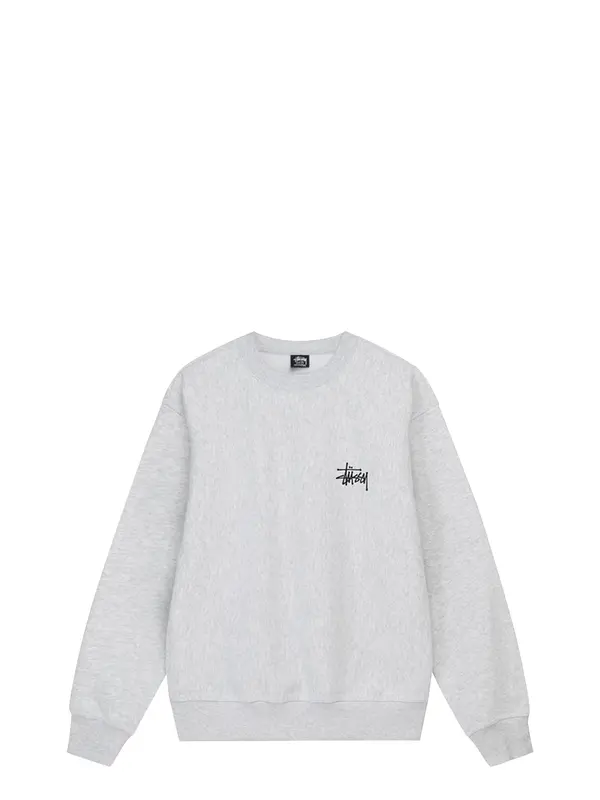 StÜssy Basic Crew 'ash Heather - Grey