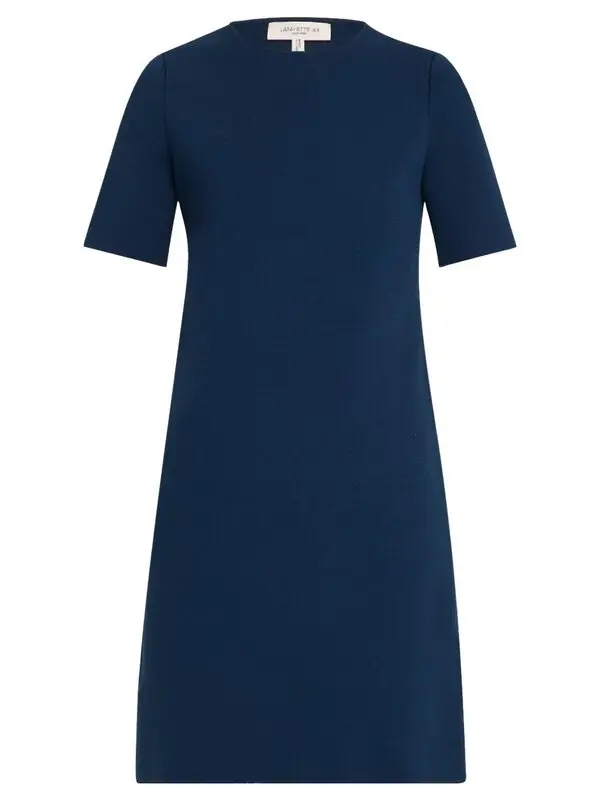 Lafayette 148 New York Short-sleeve Knit Dress - Lido Blue