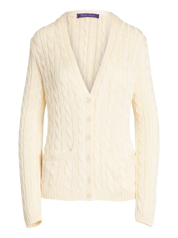 Ralph Lauren V-neck Cardigan - Neutrals