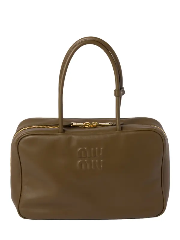 Miu Miu Beau Leather Bag - Tundra