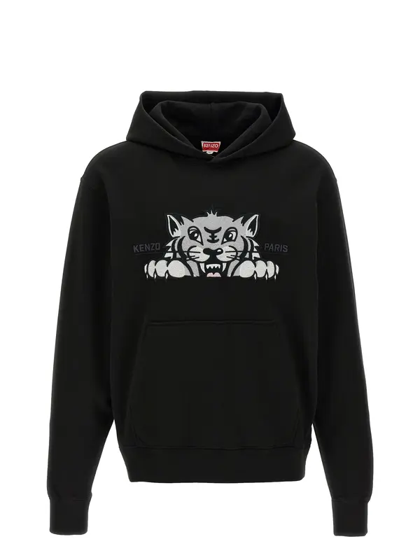 Kenzo Happy Tiger Hoodie - Black