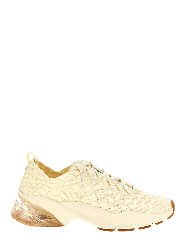 Tory Burch Good Luck Woven Trainer Sneakers - White