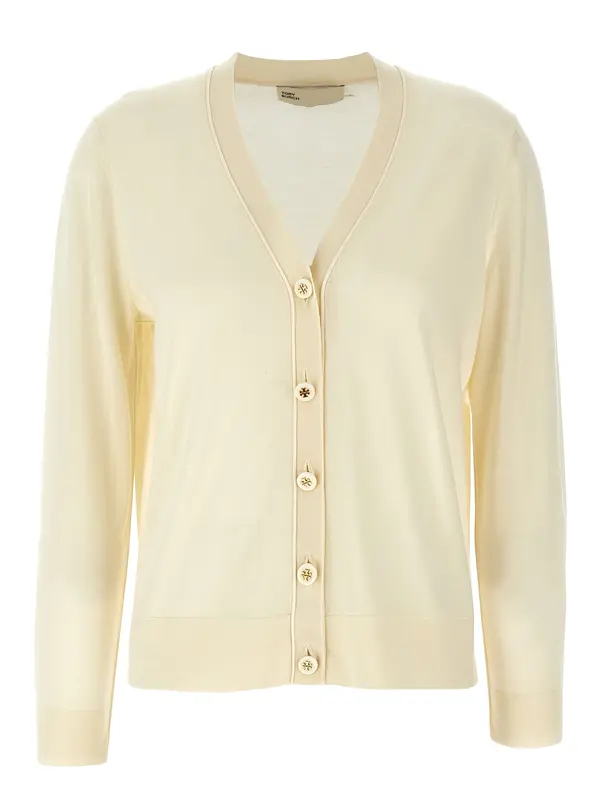 Tory Burch Simone Cardigan - White