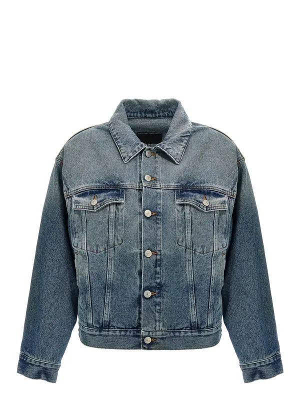 MAISON MARGIELA Cut-out Denim Jacket - Blue