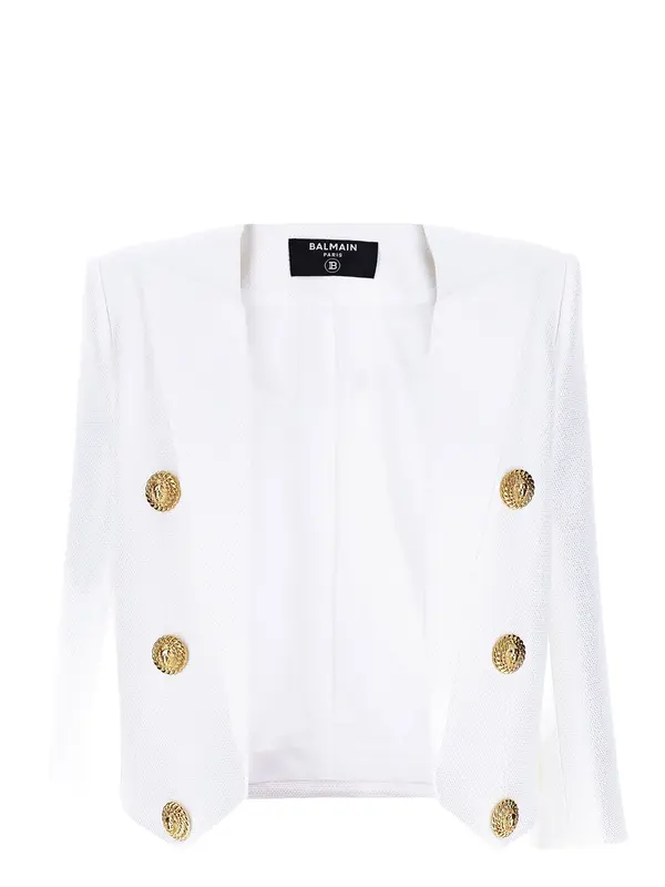 Balmain Viscose Blazer - White