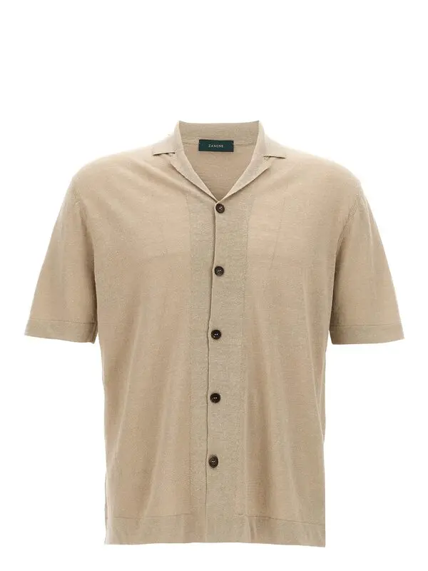 ZANONE Linen Shirt - Beige