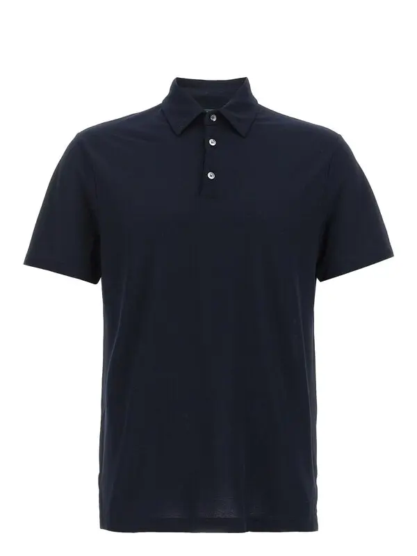 ZANONE Ice Cotton' Polo Shirt - Blue