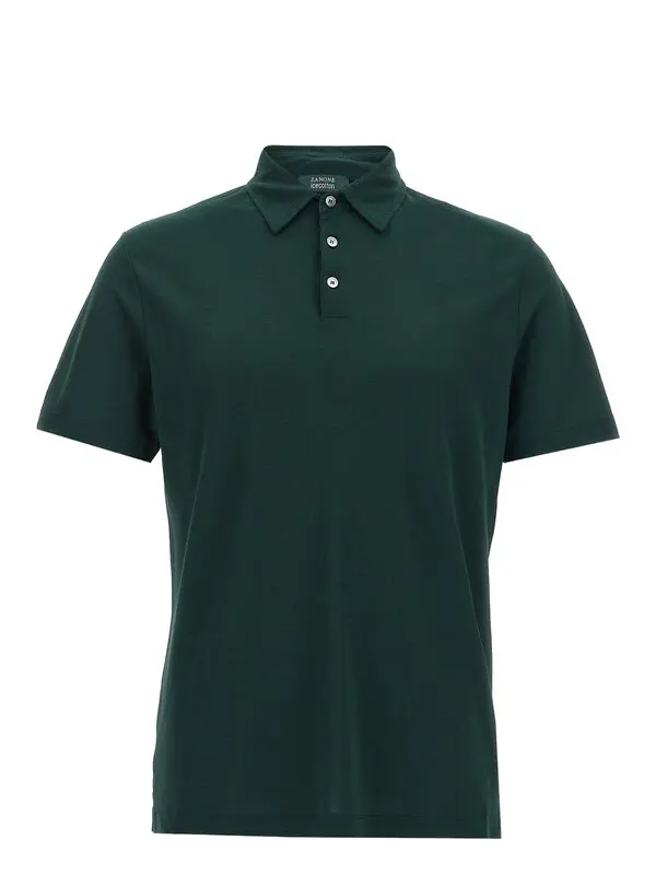 ZANONE Ice Cotton' Polo Shirt - Green