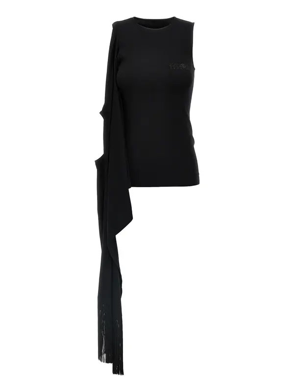 MAISON MARGIELA Draped Top - Black