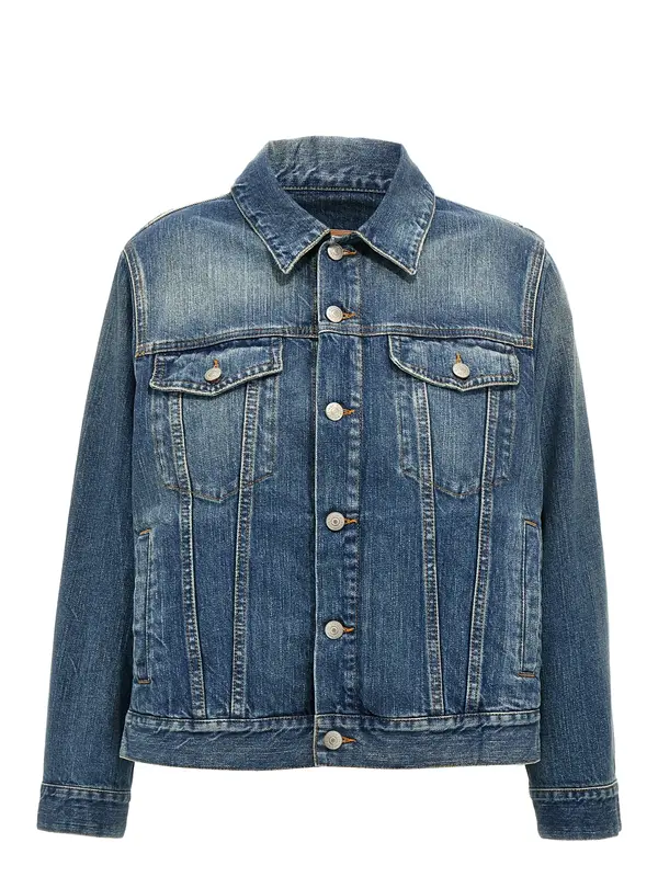 MAISON MARGIELA Layered Denim Jacket - Blue