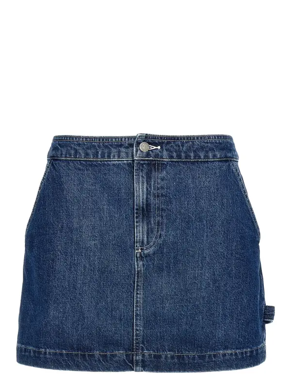 A.p.c. Christie' Mini Skirt - Blue