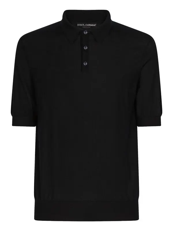 Dolce & Gabbana Extra-fine Cashmere Polo-shirt - Blue