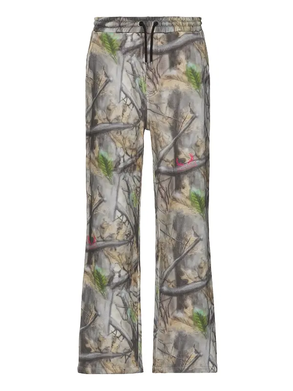 JUNGLES Track Pant In Grey - Real Fake Tree