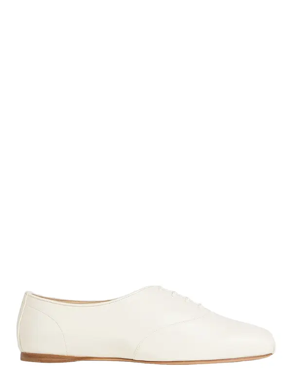 Gabriela Hearst Maya Leather Flats - Ivory