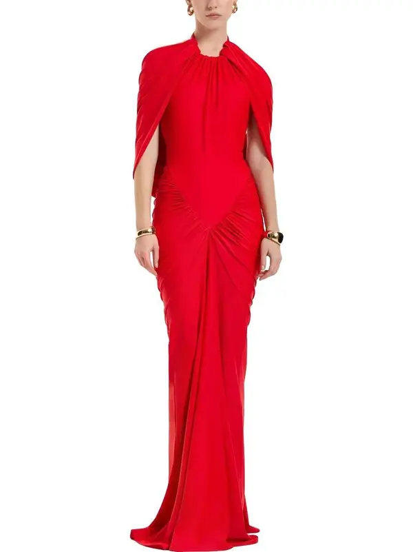V:PM ATELIER Ciara Halterneck Gown - Red