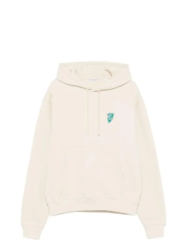 Burberry Shield Logo-print Hoodie - White