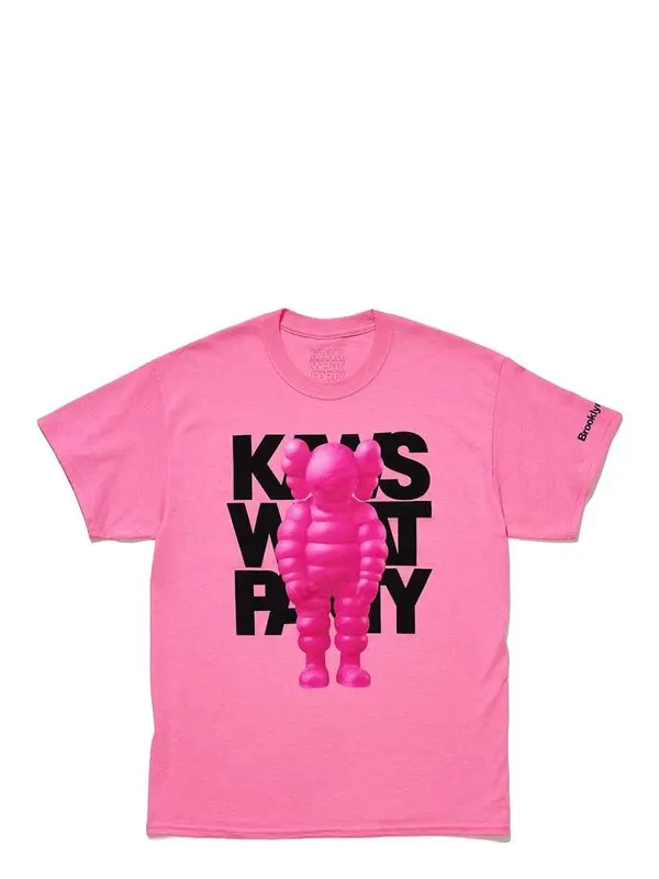 KAWS Brooklyn Museum What Party T-shirt - Pink