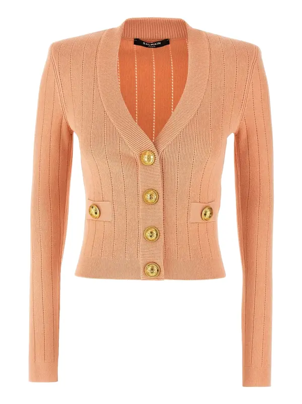 Balmain Chiocciola Cardigan - Pink