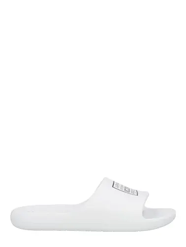 Armani Exchange Rubber Pool Slides - White
