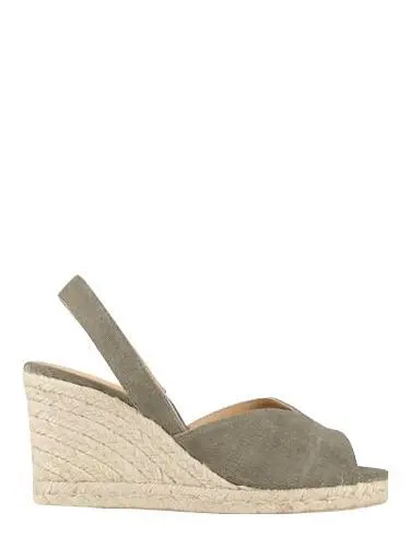 CastaÑer Espadrille Wedge Sandals - Green