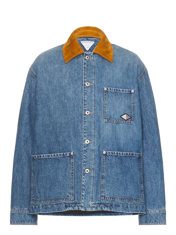 Bottega Veneta Denim Blouson - Mid Blue