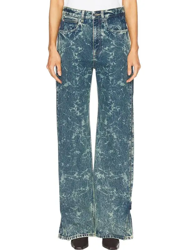 Rabanne Straight Leg Jeans - Acid Water Green