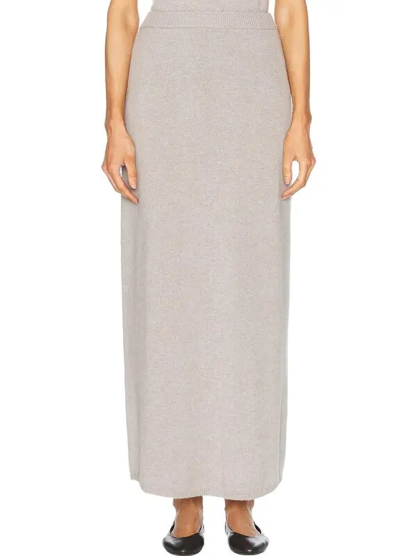 Tove Nellie Knitted Maxi Skirt - Grey