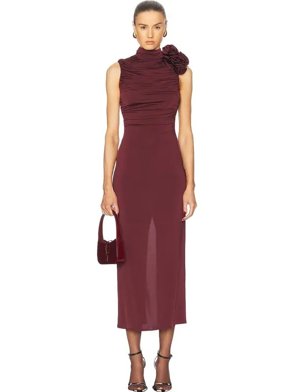 Magda Butrym Sleeveless Midi Dress - Bordeaux