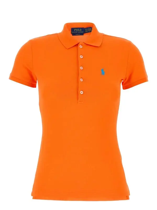 Polo Ralph Lauren Stretch Piqué Polo Shirt - Orange
