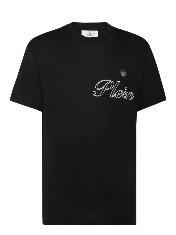 Philipp Plein Logo-print Cotton T-shirt - Black