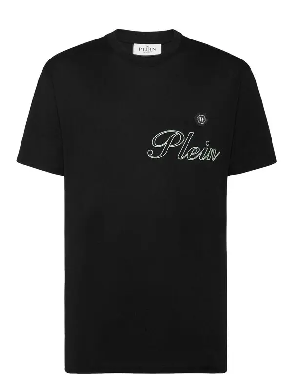 Philipp Plein Logo-print Cotton T-shirt - Black