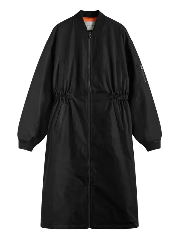 DAILY PAPER Oversized Long Bomber Jacket - Black