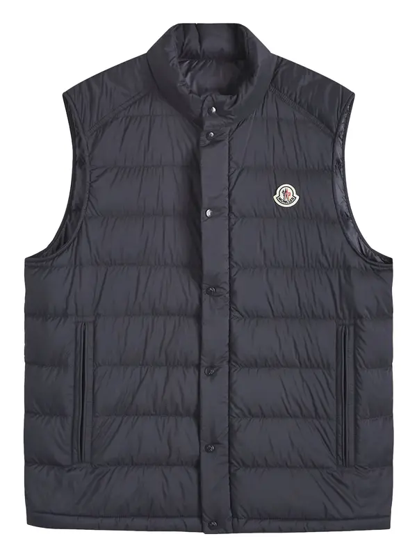 Moncler Recycled Longue Saison Barthe Vest - Blue