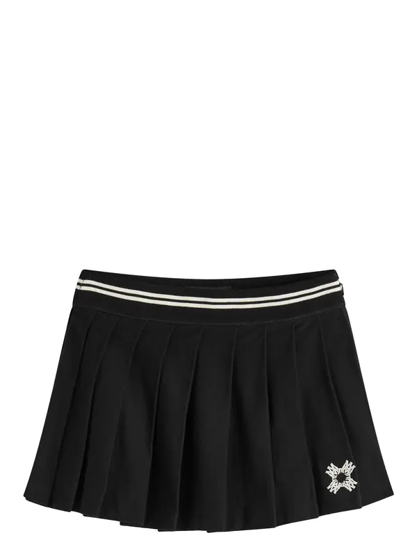 Amiri Pleated Mini Skirt - Black