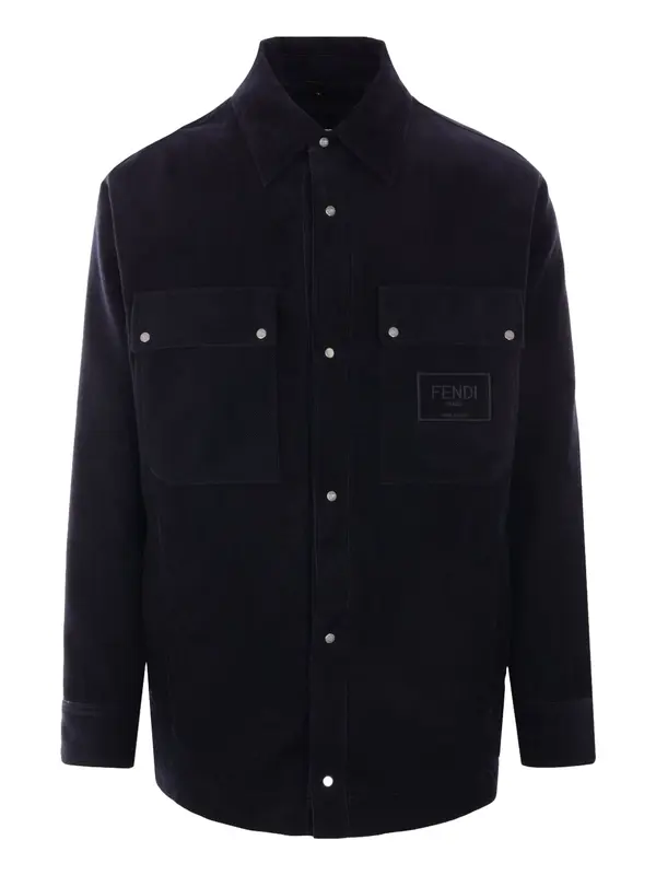 Fendi Corduroy Shirt Jacket - Blue