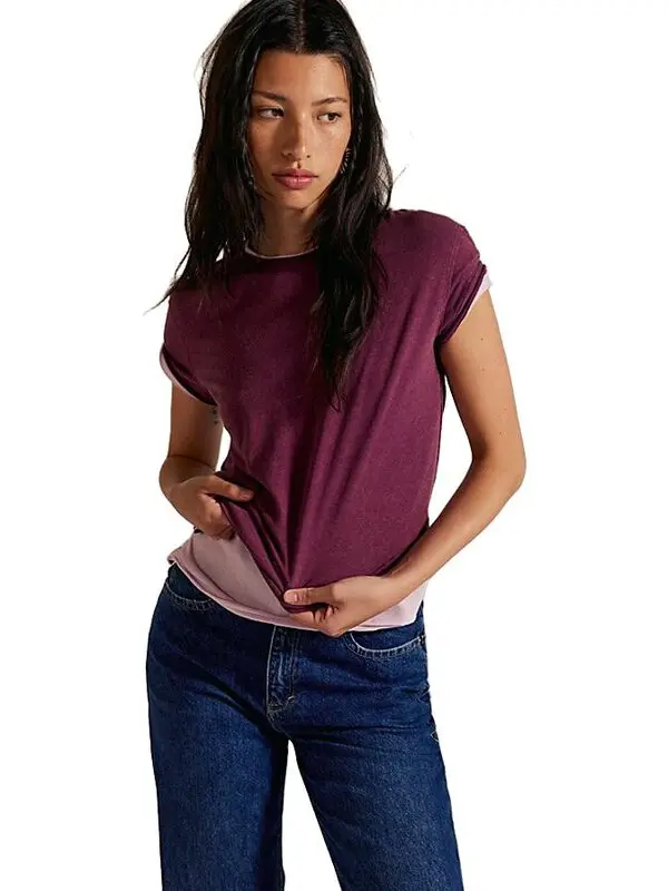 Free People We The Free Nova Tee - Violet Siren