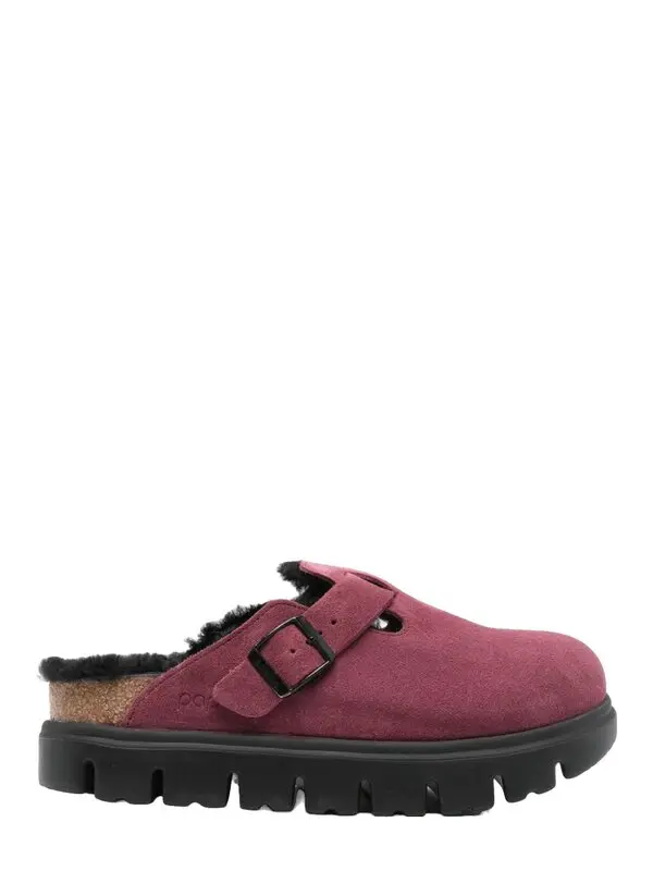 BIRKENSTOCK Boston Shearling Mules - Purple