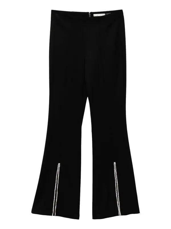 Alice + Olivia Rmp Flared Trousers - Black