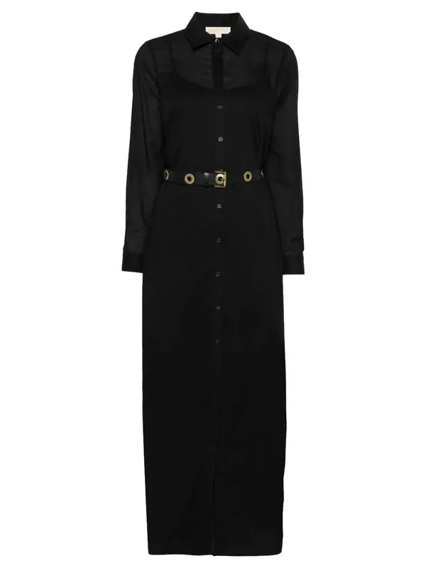 Michael Kors Shirt Maxi Dress - Black