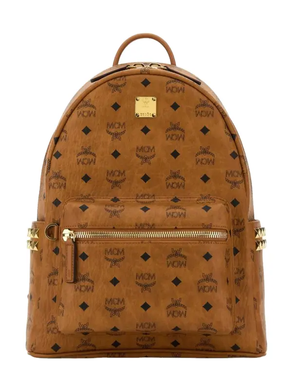 Mcm Stark Medium Backpack - Brown