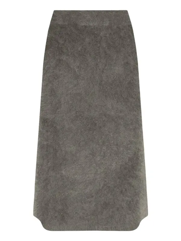 LISA YANG Asta Midi Skirt - Grey