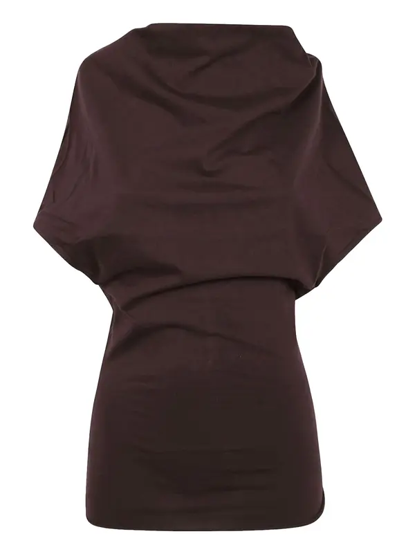 Rick Owens Draped Blouse - Brown