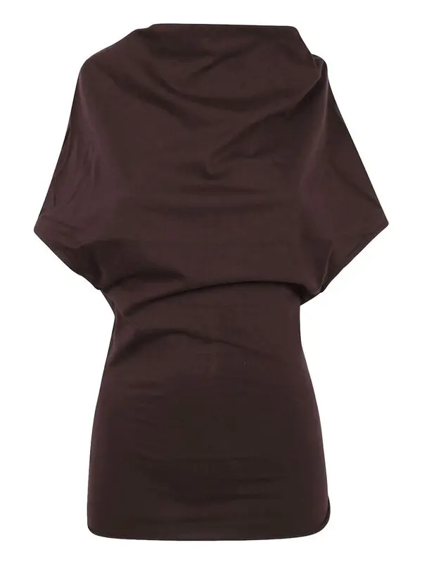 Rick Owens Draped Blouse - Brown