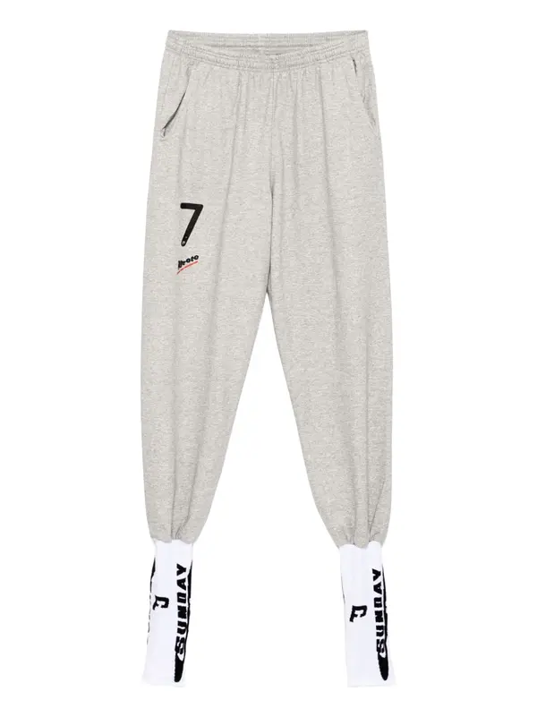 PROTOTYPES Football-sock Track Pants - Grey